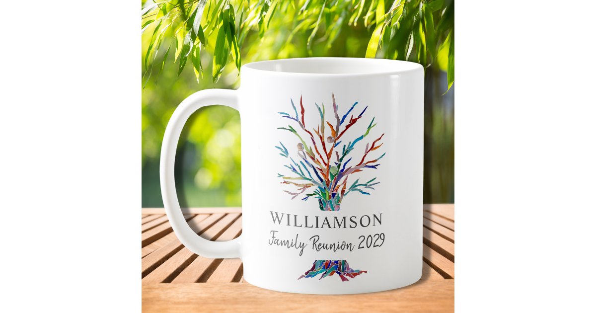 Personalized Family Tree Family Reunion Coffee Mug | Zazzle