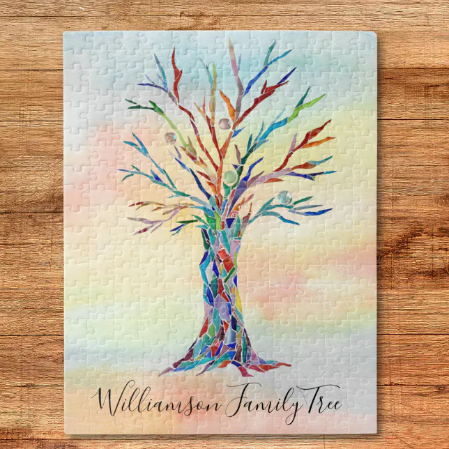 Personalized Family Tree Jigsaw Puzzle | Zazzle
