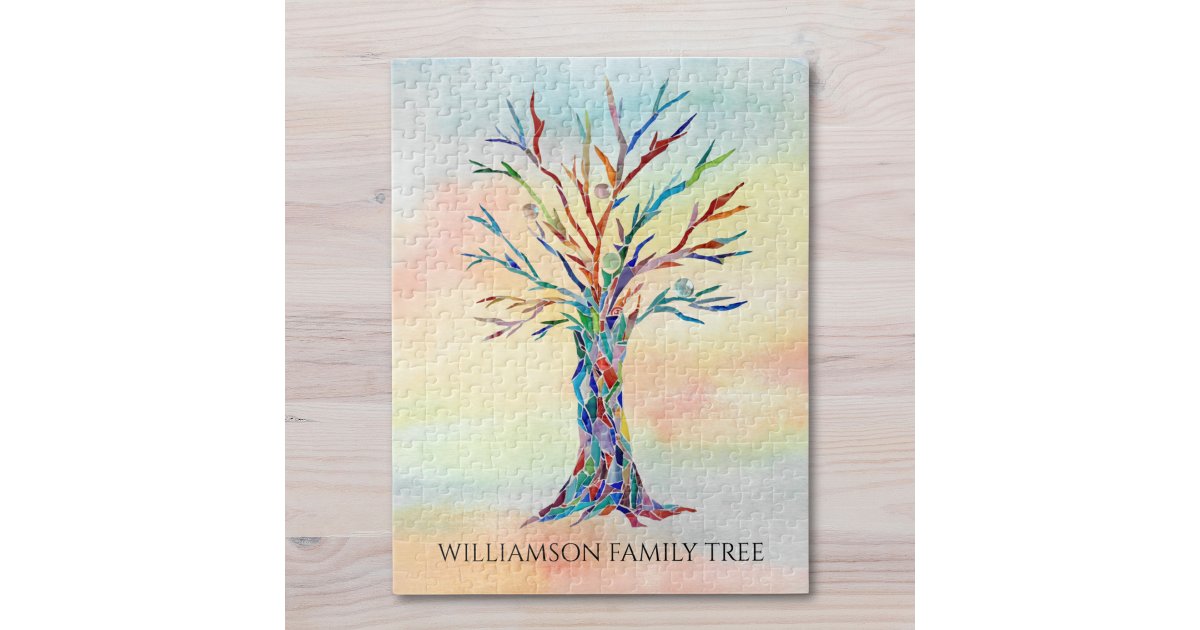 Personalized Family Tree Jigsaw Puzzle | Zazzle