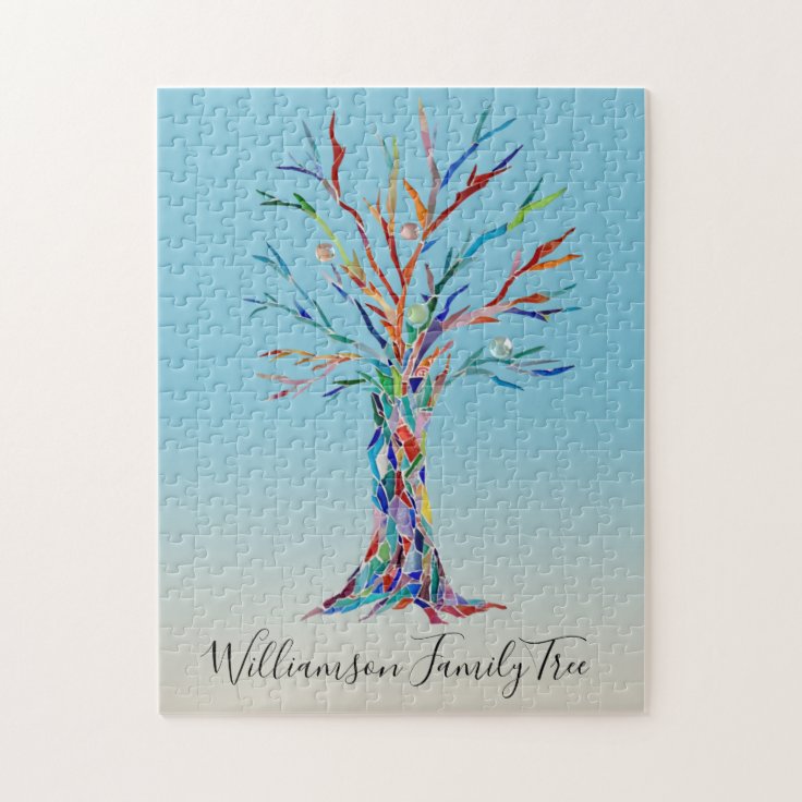 Personalized Family Tree Puzzle | Zazzle