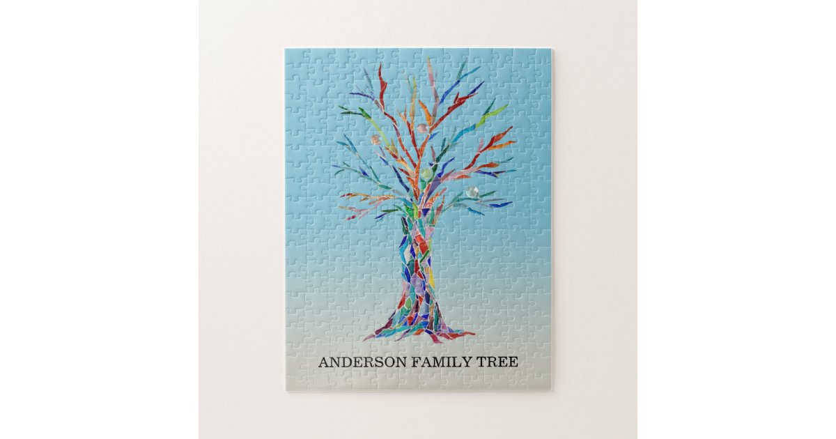 Personalized Family Tree Puzzle | Zazzle
