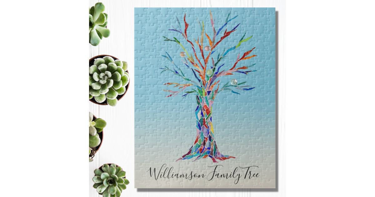Personalized Family Tree Puzzle | Zazzle