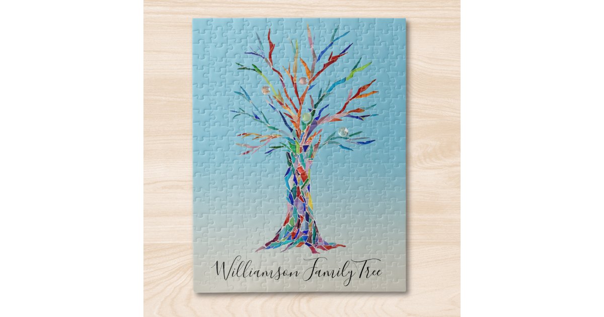 Personalized Family Tree Puzzle | Zazzle