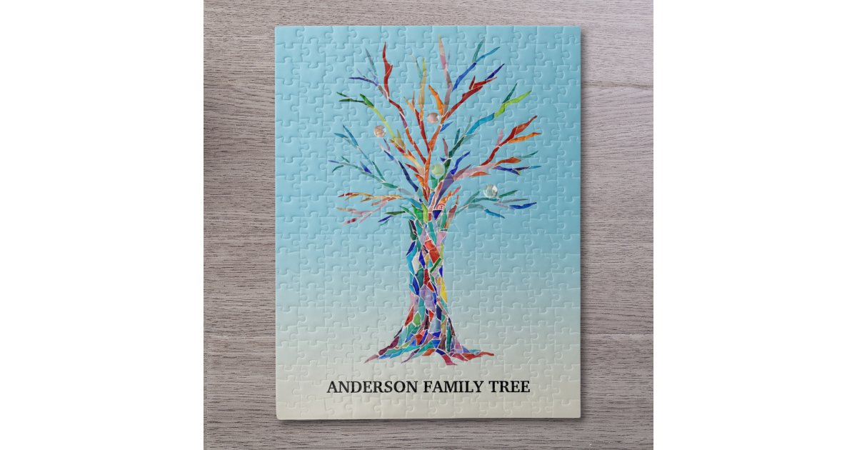 Personalized Family Tree Puzzle | Zazzle