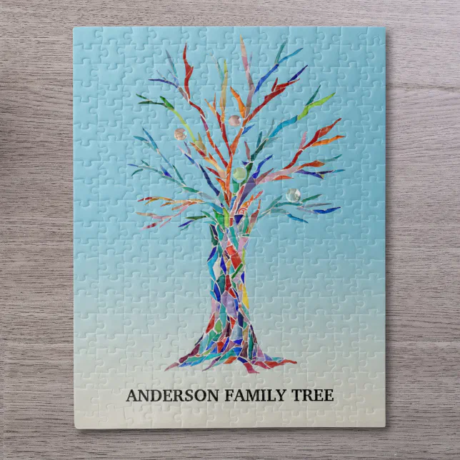 Personalized Family Tree Puzzle | Zazzle