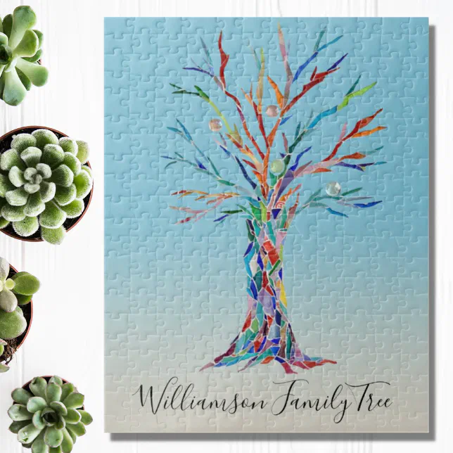 Personalized Family Tree Puzzle | Zazzle