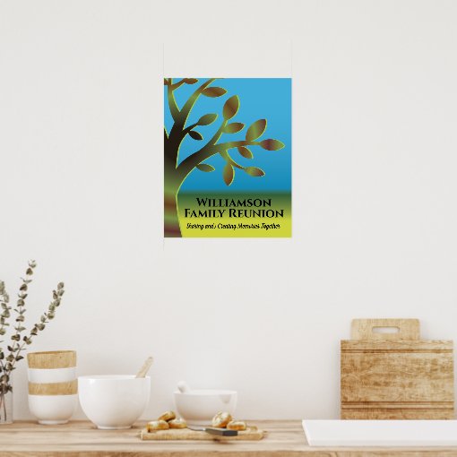 Personalized Family Tree Reunion Event Poster | Zazzle