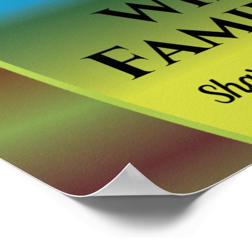 Personalized Family Tree Reunion Event Poster | Zazzle