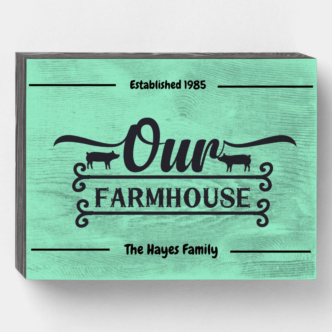 Personalized Farm Family Sign with Date | Zazzle