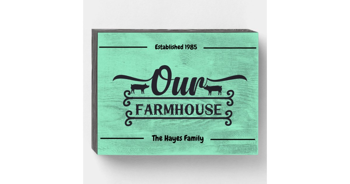 Personalized Farm Family Sign with Date | Zazzle