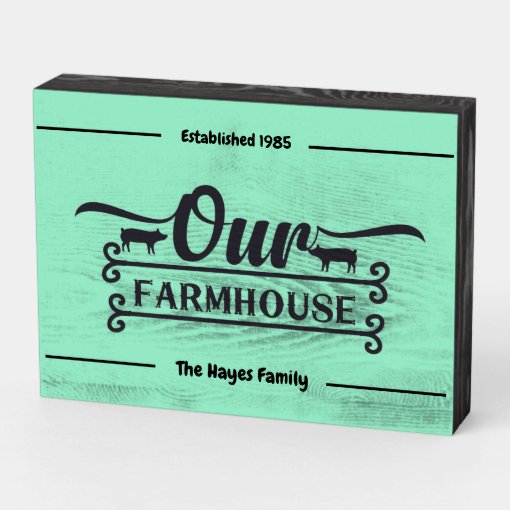 Personalized Farm Family Sign with Date | Zazzle