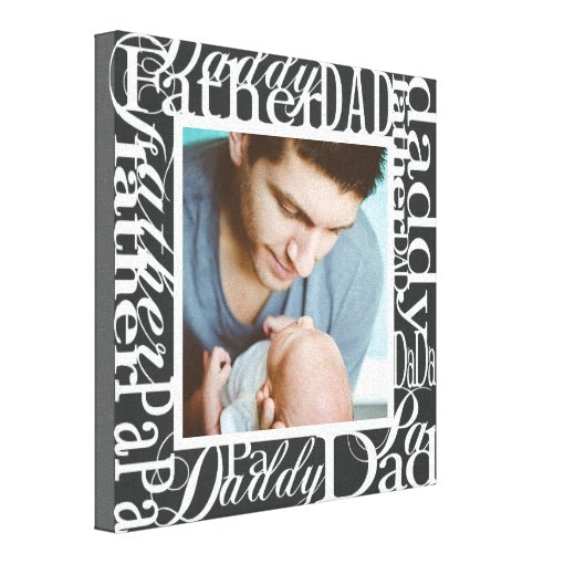 Personalized Father's Day Word Collage Photo Print | Zazzle