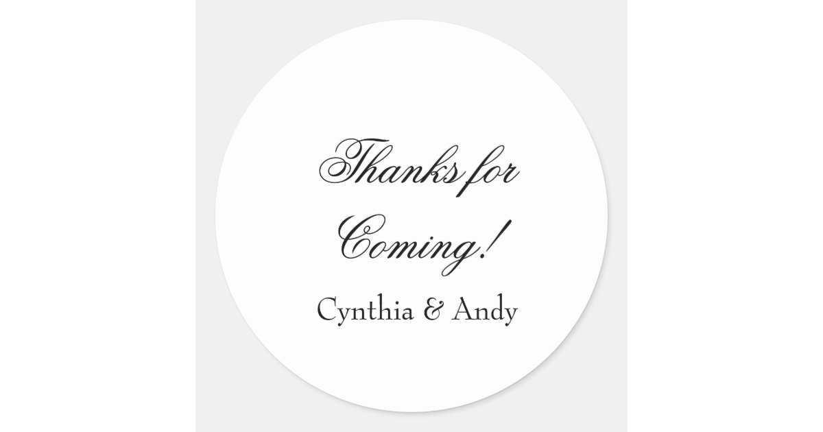 Personalized Favor Stickers | Custom Stickers | Zazzle
