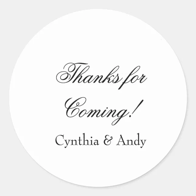 Personalized Favor Stickers | Custom Stickers | Zazzle