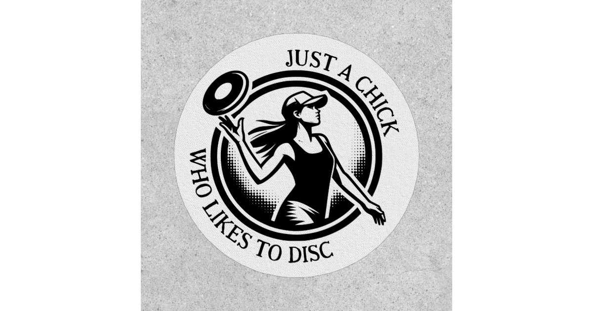 Personalized female Disc Golf Patch | Zazzle