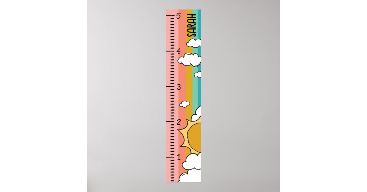 Personalized Female Growth Chart Ruler | My Growth | Zazzle