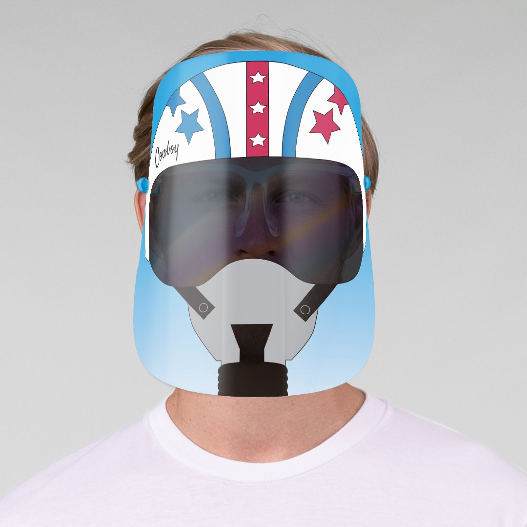 Personalized Fighter Pilot Helmet Face Shield | Zazzle