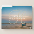 Personalized File Folders Beach Scene HAMbWG | Zazzle
