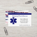 Personalized Fire and Rescue Business Card | Zazzle