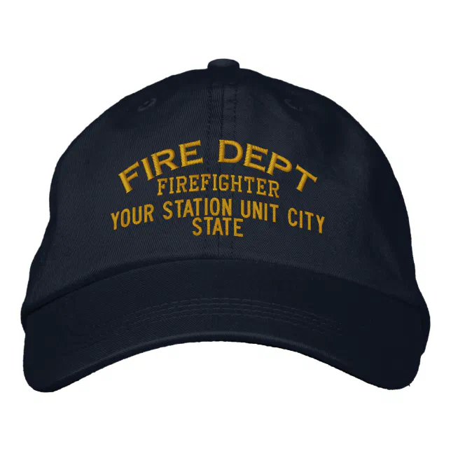 Personalized Firefighter Hat | Zazzle