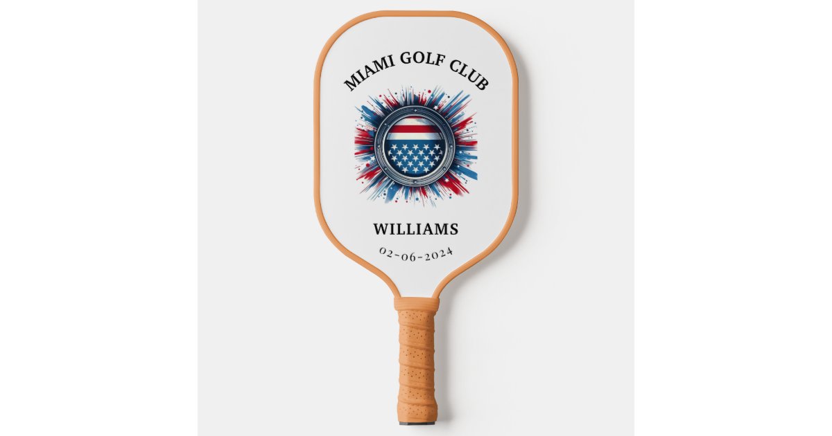 Personalized Firefighter Monogram Carbon Fiber Pickleball Paddle | Zazzle