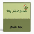 Personalized First Grade Book School Memory Binder | Zazzle
