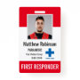 Personalized First Responder Photo ID Security Badge | Zazzle