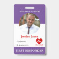 Personalized First Responder Photo ID Security ID Badge | Zazzle