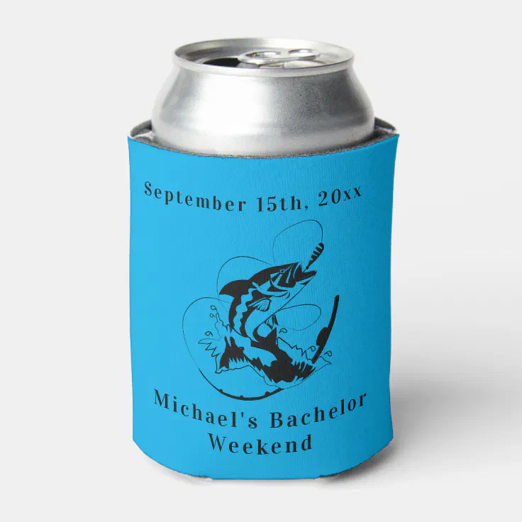Personalized Fishing Bachelor Weekend Can Cooler | Zazzle