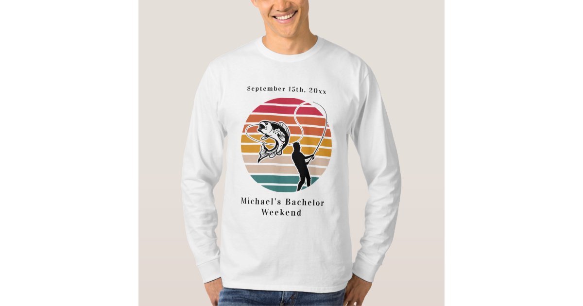Personalized Fishing Bachelor Weekend T-Shirt | Zazzle