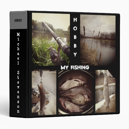 Personalized fishing photo album . 3 ring binder | Zazzle.com