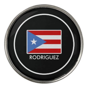 Personalized, Flag of Puerto Rico Golf Ball Marker | Zazzle