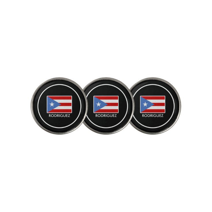 Personalized, Flag of Puerto Rico Golf Ball Marker | Zazzle
