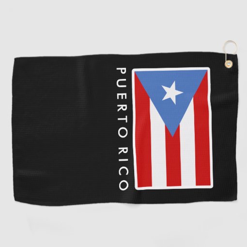 Personalized, Flag of Puerto Rico Golf Towel | Zazzle
