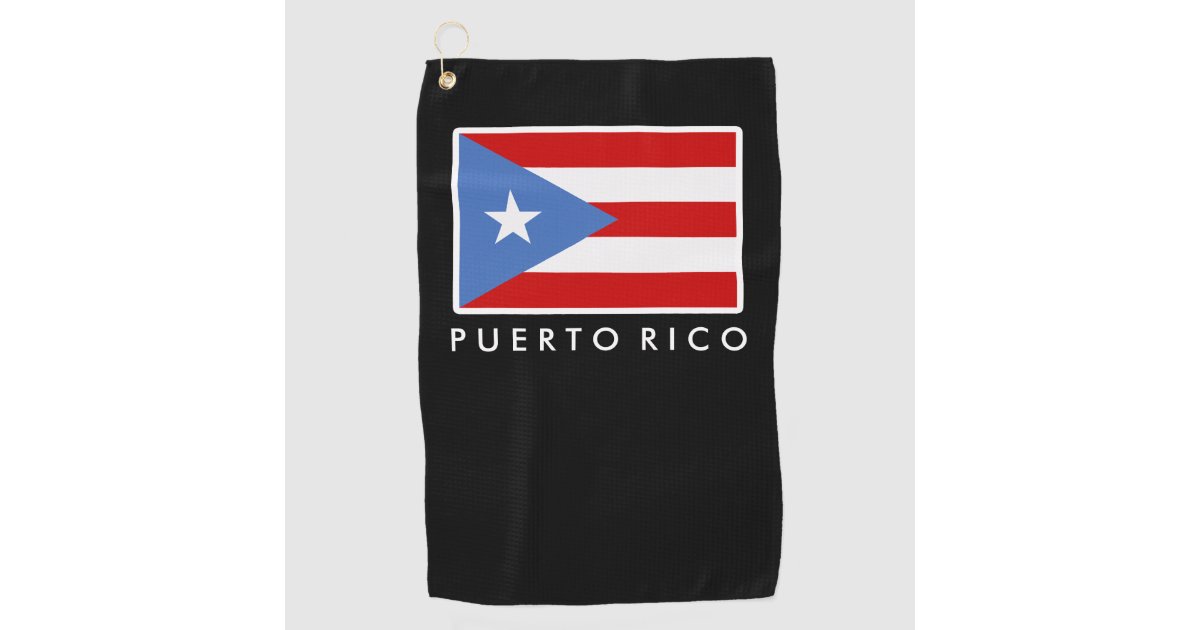 Personalized, Flag of Puerto Rico Golf Towel | Zazzle