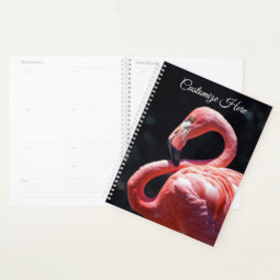 Personalized Flamingo Weekly/Monthly Planner | Zazzle