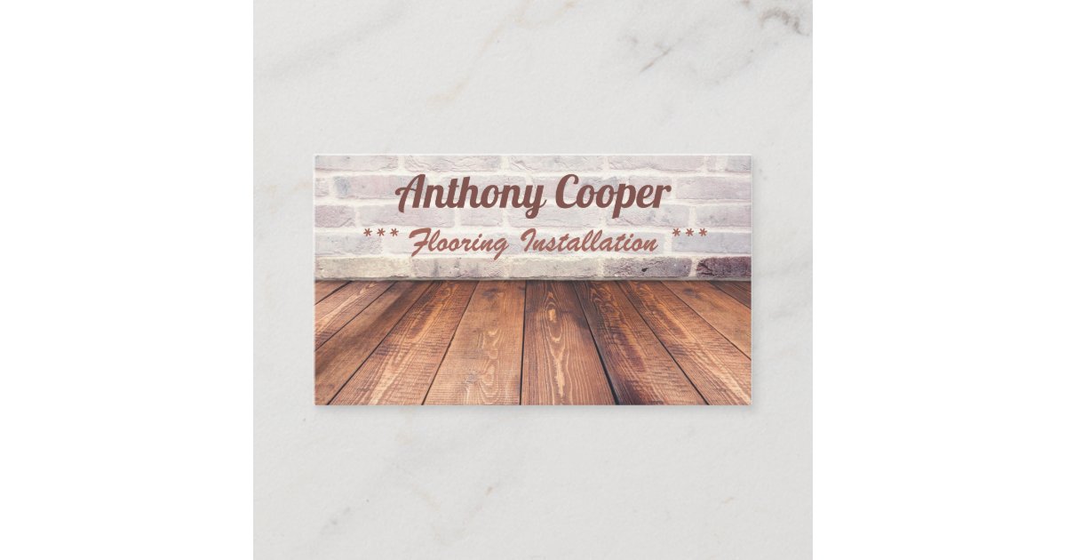 Personalized flooring photo business card | Zazzle.com