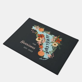 Personalized Florida Home State Welcome Doormat | Zazzle