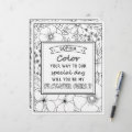 Personalized Flower Girl Proposal Coloring Card | Zazzle