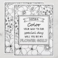 Personalized Flower Girl Proposal Coloring Card | Zazzle