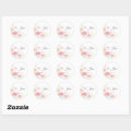 Personalized flower stickers | Zazzle