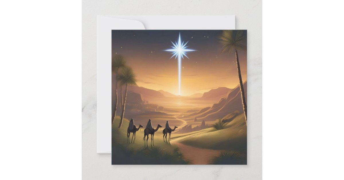 Personalized Follow the Star Know The Joy Holiday Card | Zazzle