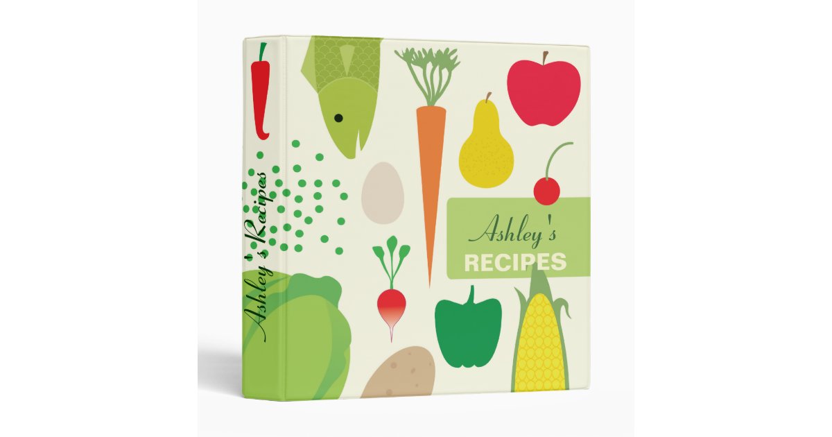 Cute Food Binder Covers