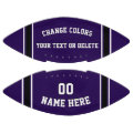 Personalized Football Ball in Your Colors and Text | Zazzle