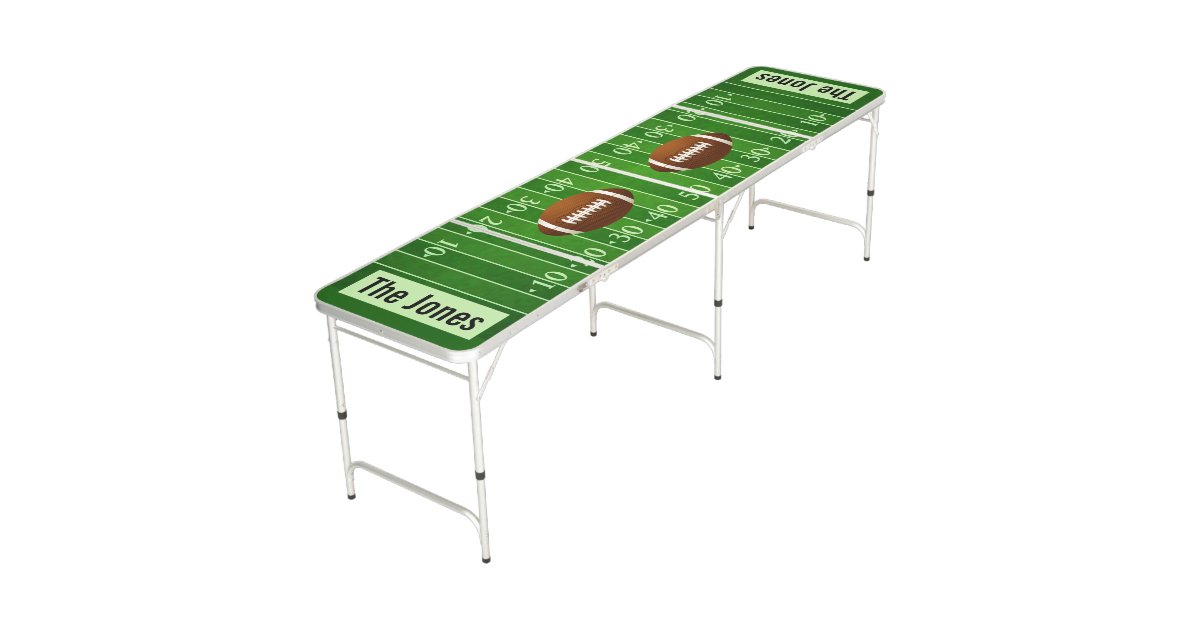 Personalized Football Beer Pong Table | Zazzle