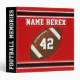 Personalized Football Binder, Your Colors and Text 3 Ring Binder | Zazzle