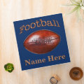 Personalized Football Binders Your COLORS and TEXT | Zazzle