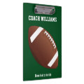 Personalized Football Coach Gift Name, Team Name Clipboard | Zazzle