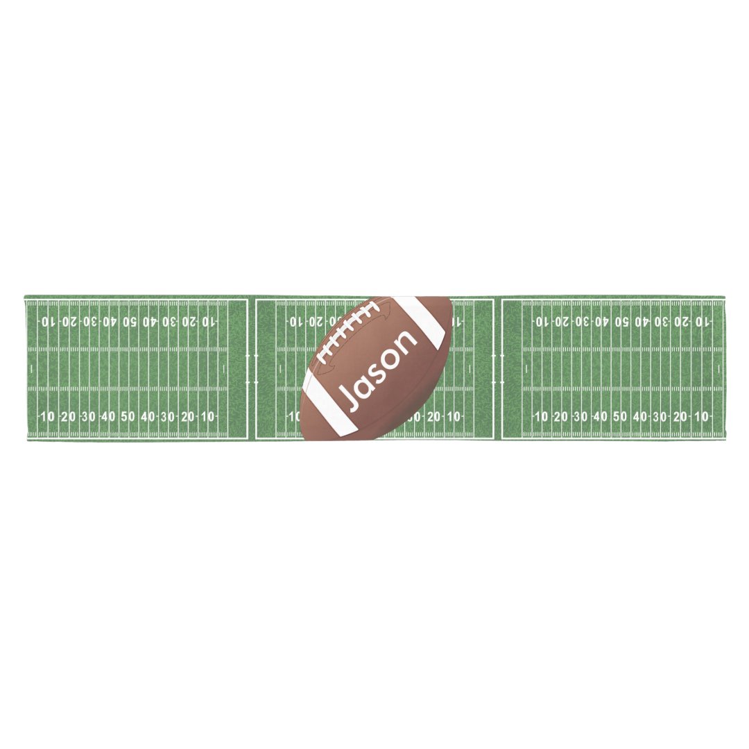 Personalized Football Design Table Runner | Zazzle