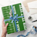 Personalized Football Field Gift Wrapping Paper | Zazzle